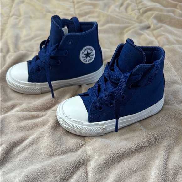 Converse | Shoes | Converse Kids Hightop Sneakers Royal Blue | Poshmark